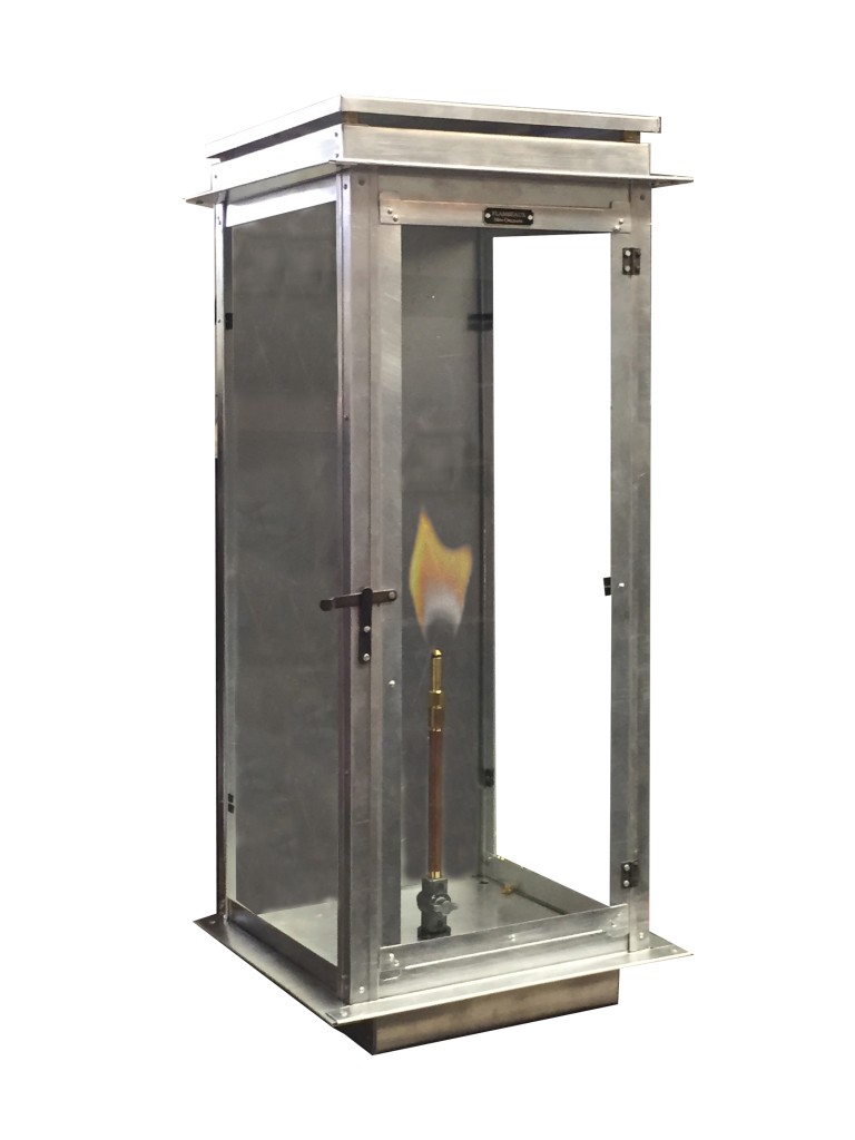 The Manhattan Flush Mount Lantern | Copper Gas & Electric Lanterns ...