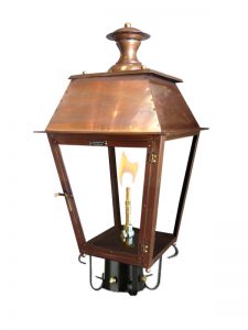 Royale Post Mount | Copper Gas & Electric Lanterns | Flambeaux Lighting ...