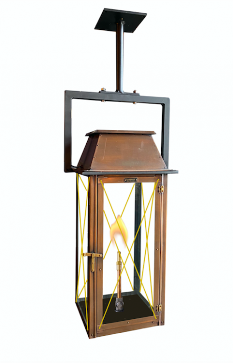 Carriage House Square Yoke | Copper Gas & Electric Lanterns | Flambeaux ...